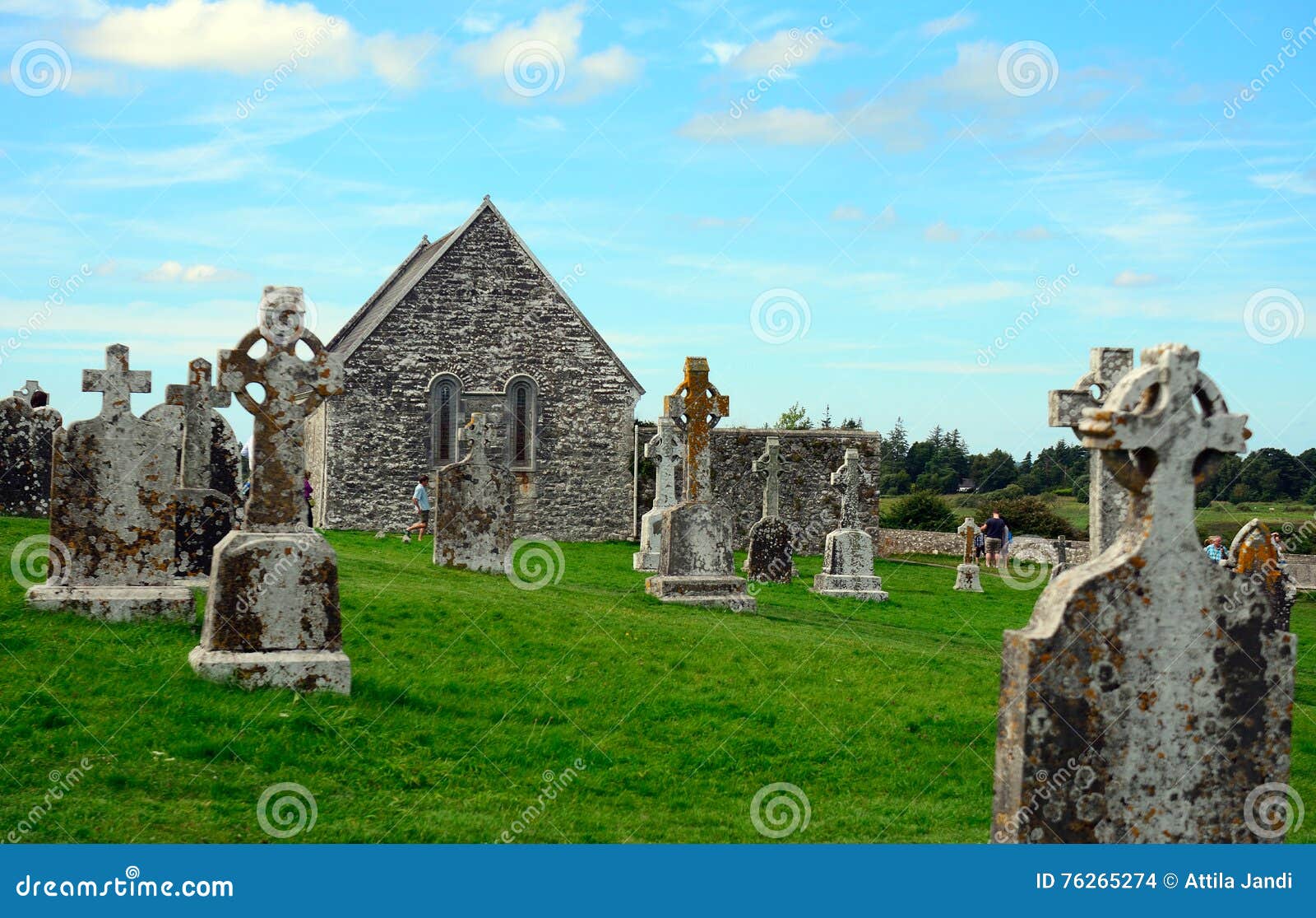 Monastery Ruins, Clonmacnoise, Ireland Editorial Stock Image - Image of ...