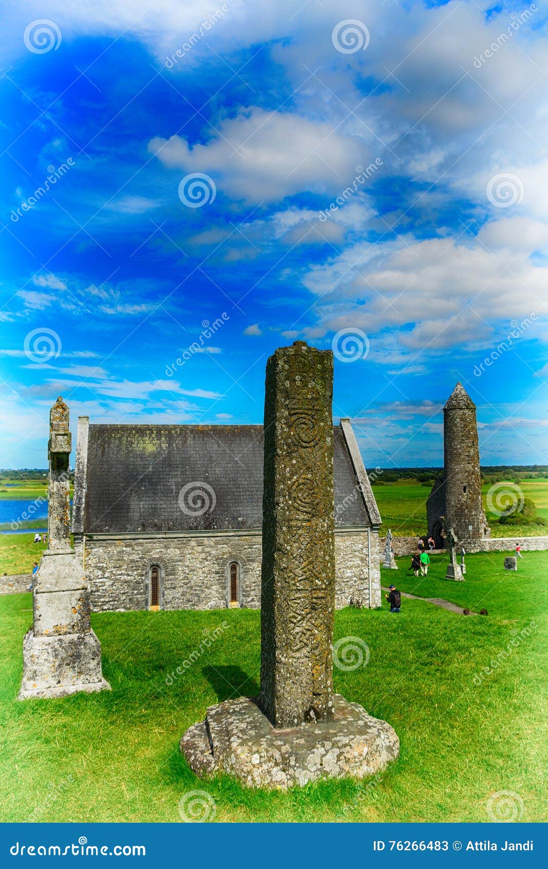 Monastery Ruins, Clonmacnoise, Ireland Editorial Stock Photo - Image of ...