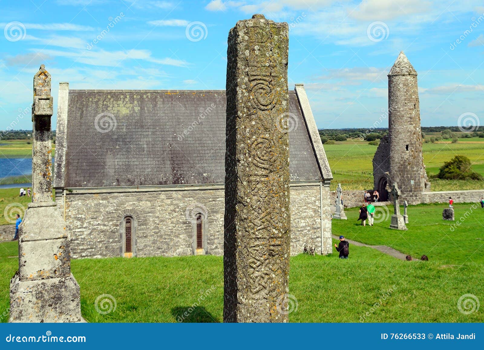 Monastery Ruins, Clonmacnoise, Ireland Editorial Stock Photo - Image of ...