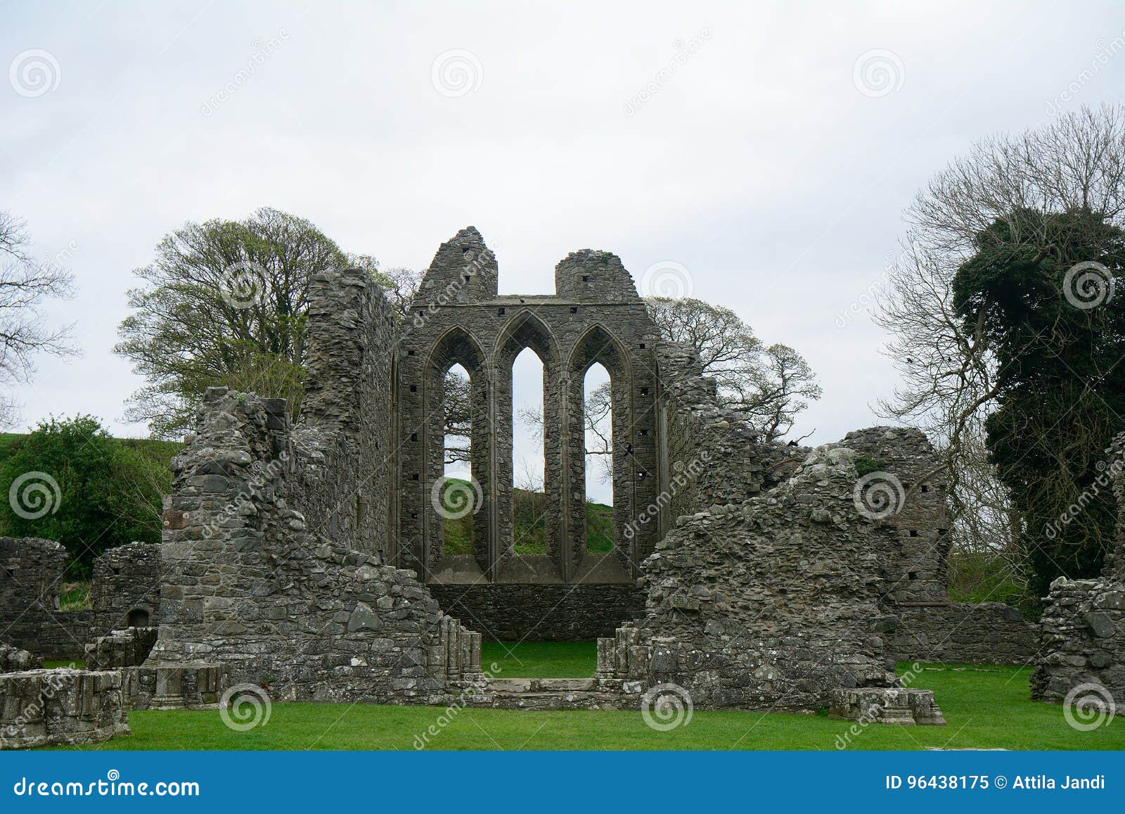 Monastery Ruins, Inch, Northern Ireland Stock Image - Image of anglican ...
