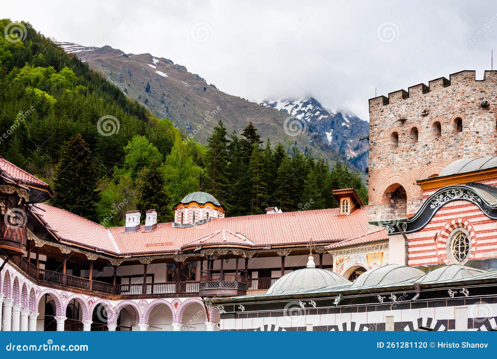 Monastery of Saint Ivan of Rila Rila Monastery, Bulgaria Stock Photo ...