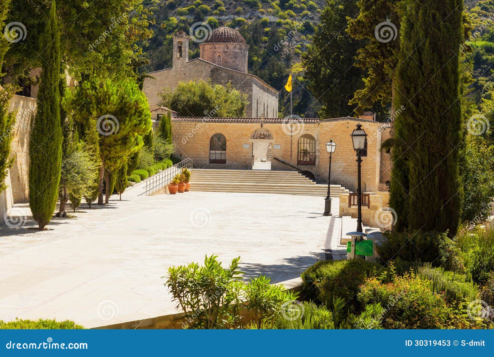 The Monastery of Saint Neophytos Stock Image - Image of exterior ...