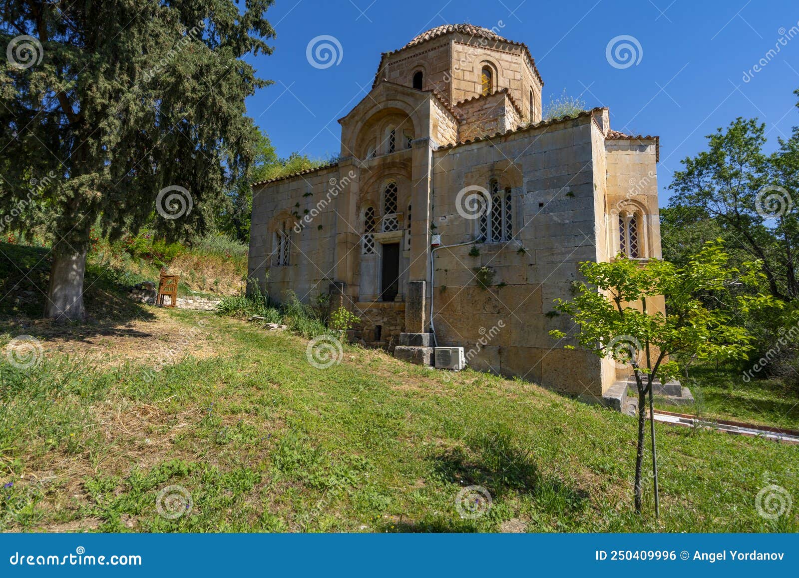 The Monastery of Saint Nicholas the Young, Greece Stock Photo - Image ...