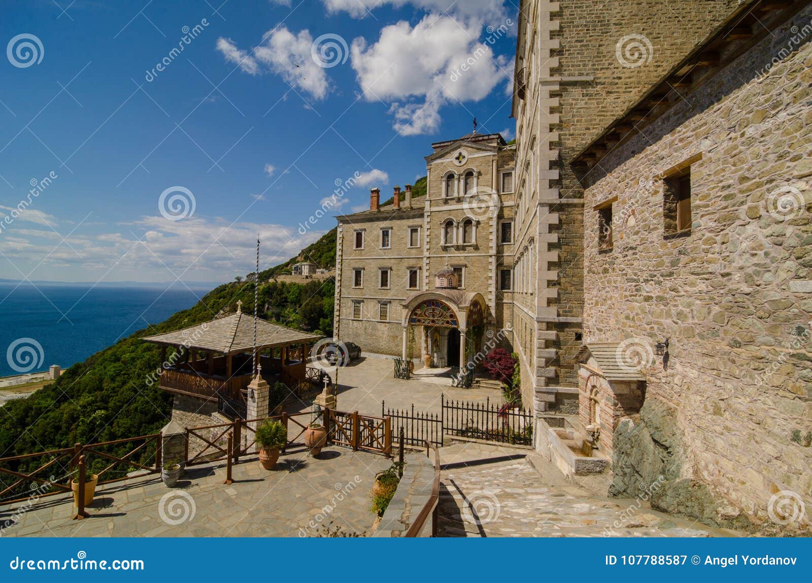 The Monastery of Saint Paul, Mount Athos Stock Image - Image of ...