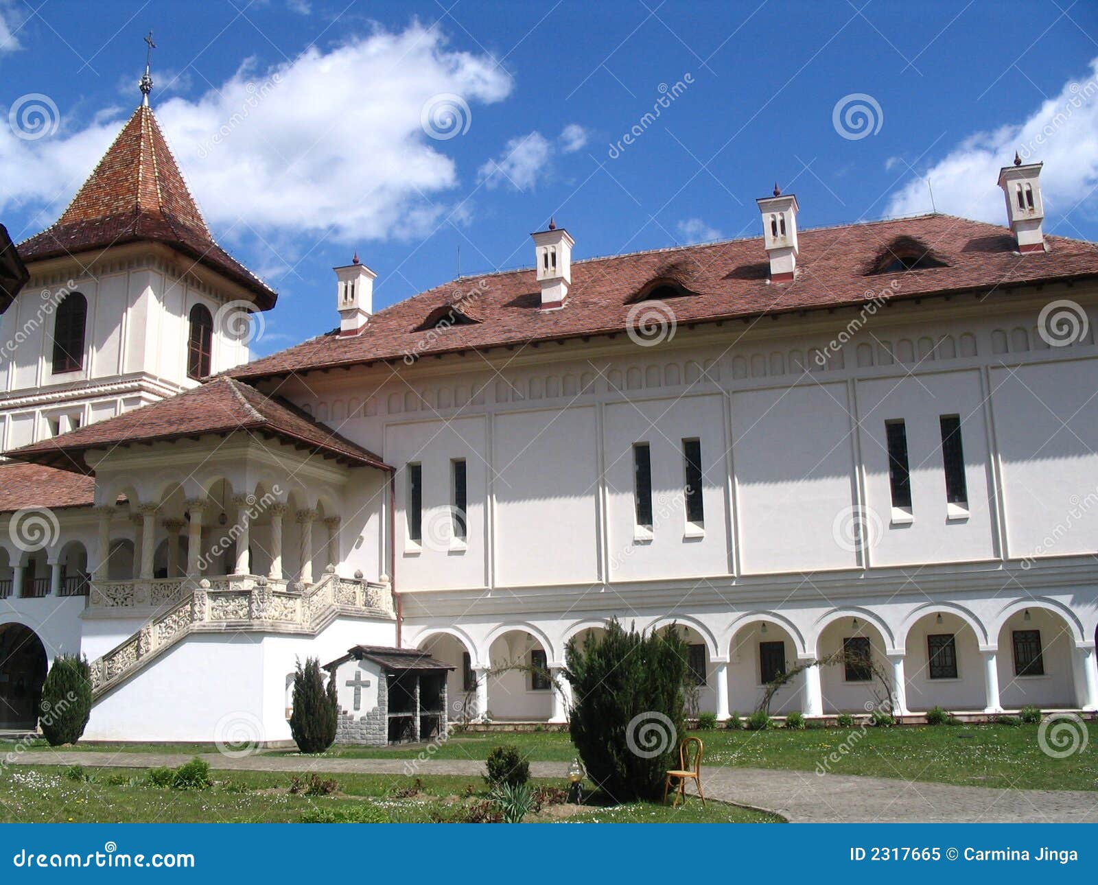 Monastery Sambata, Romania stock image. Image of sunshine - 2317665