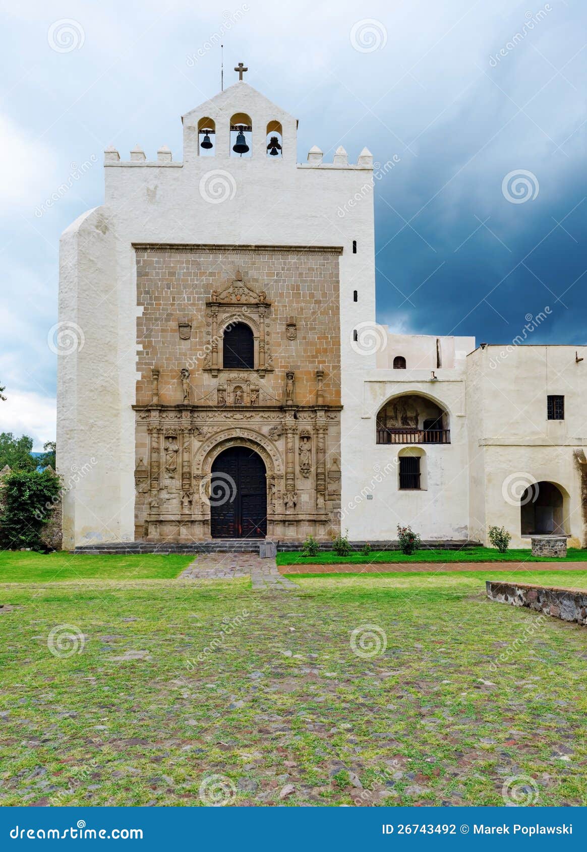 Monastery of San Agustin in Mexico Stock Photo - Image of catholic ...