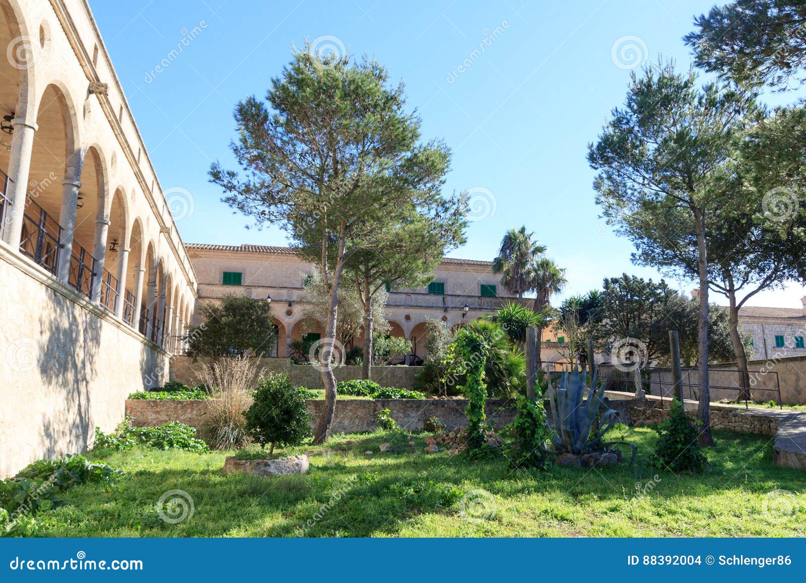 Monastery Santuari De Cura on Puig De Randa, Majorca Stock Photo ...