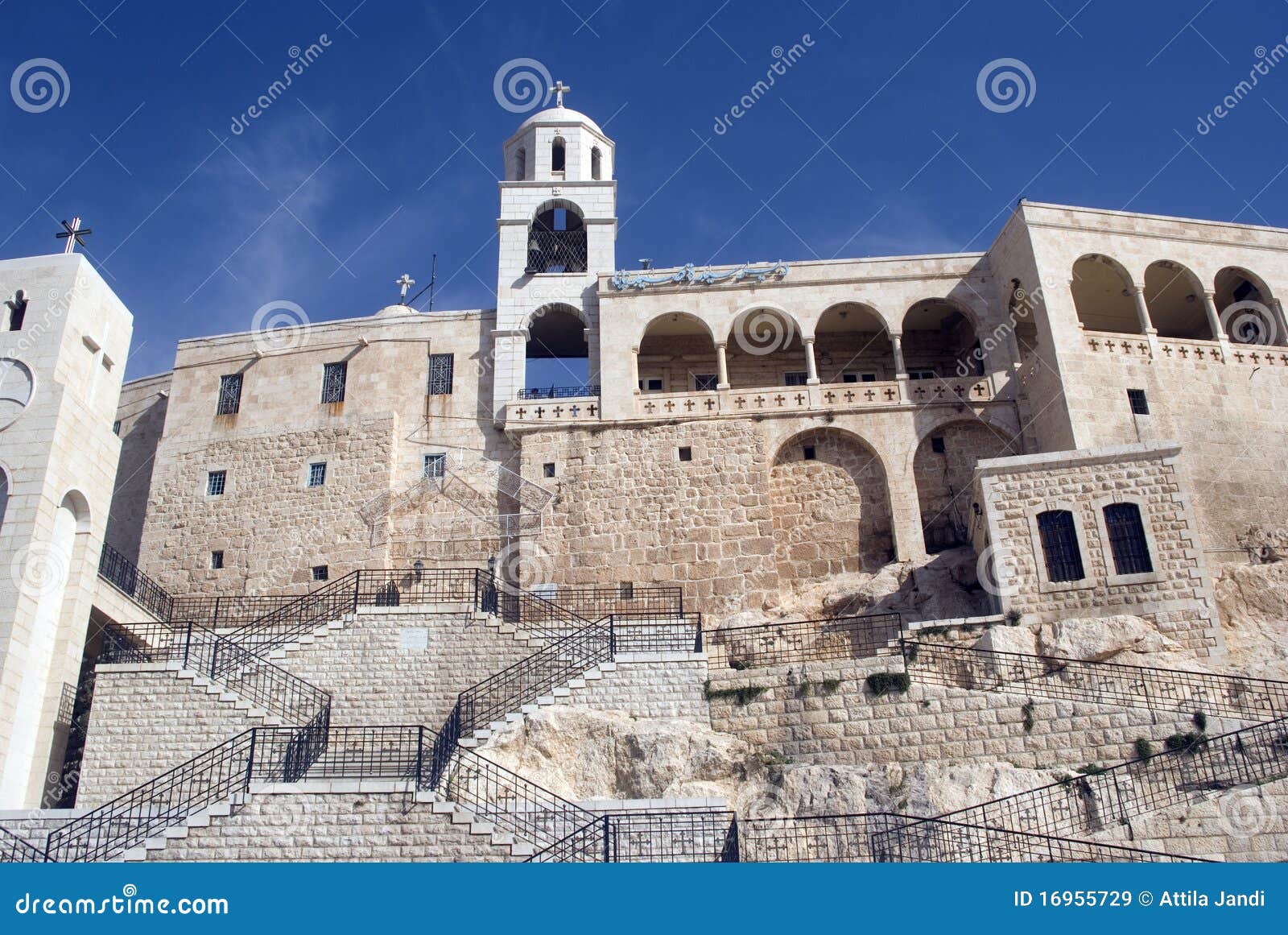 Monastery, Sednaya, Syria stock image. Image of church - 16955729