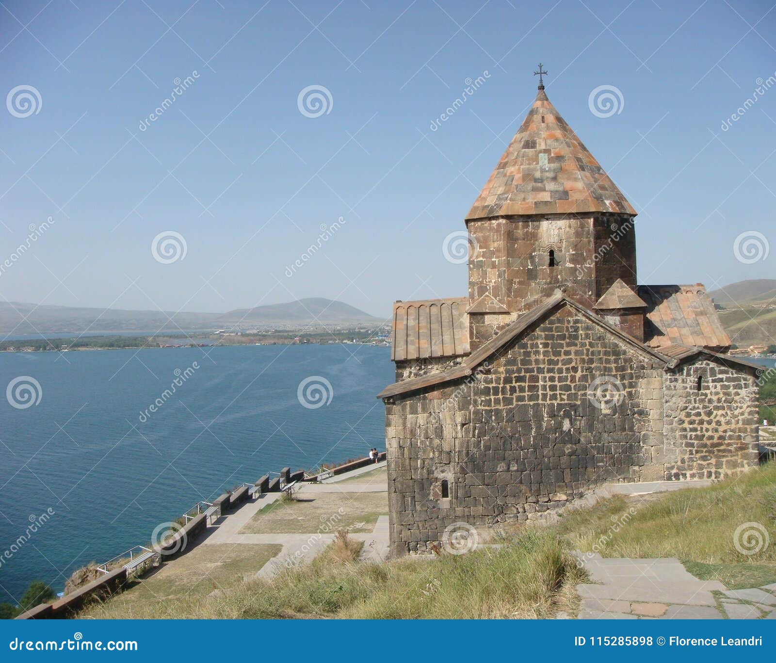 Monastery of Sevanavank with the Lake of Sevan in Armenia. Editorial Stock Photo - Image of lake ...