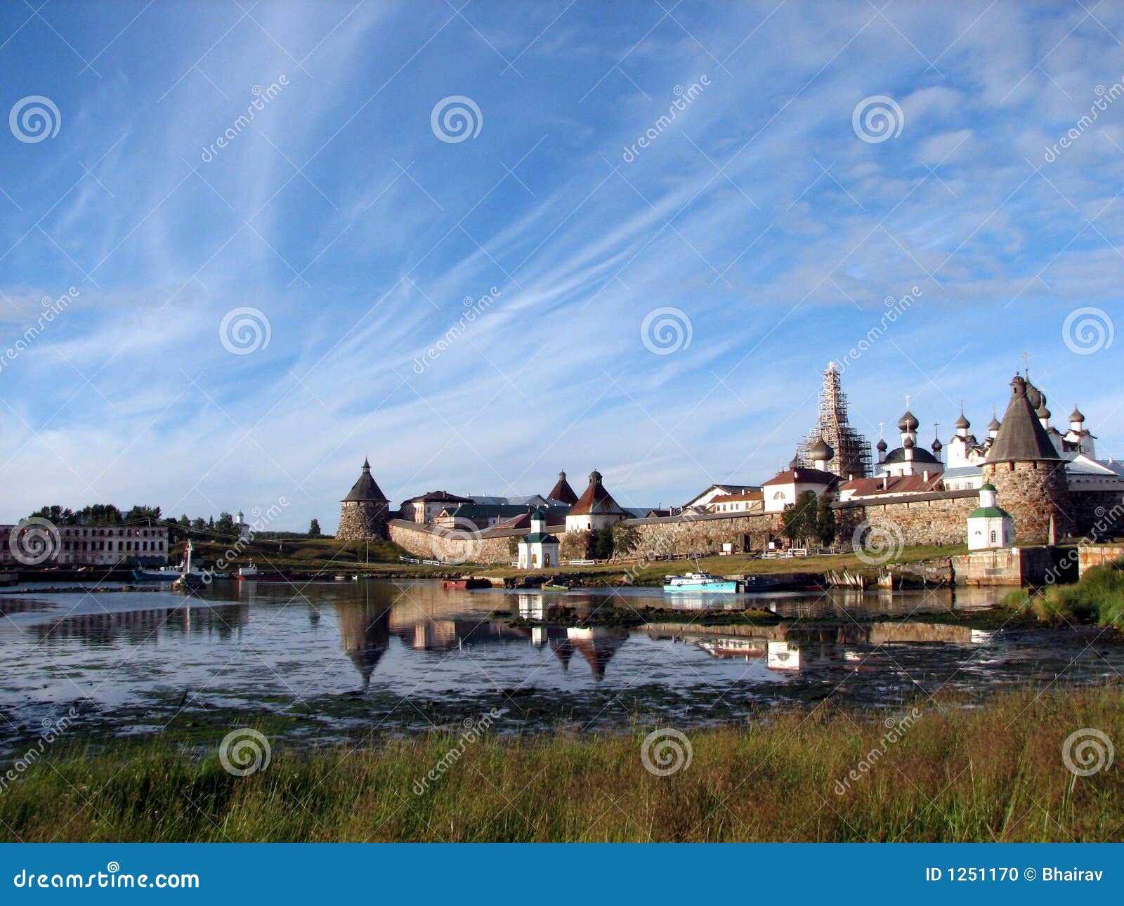 Monastery on Solovki stock photo. Image of travel, towers - 1251170
