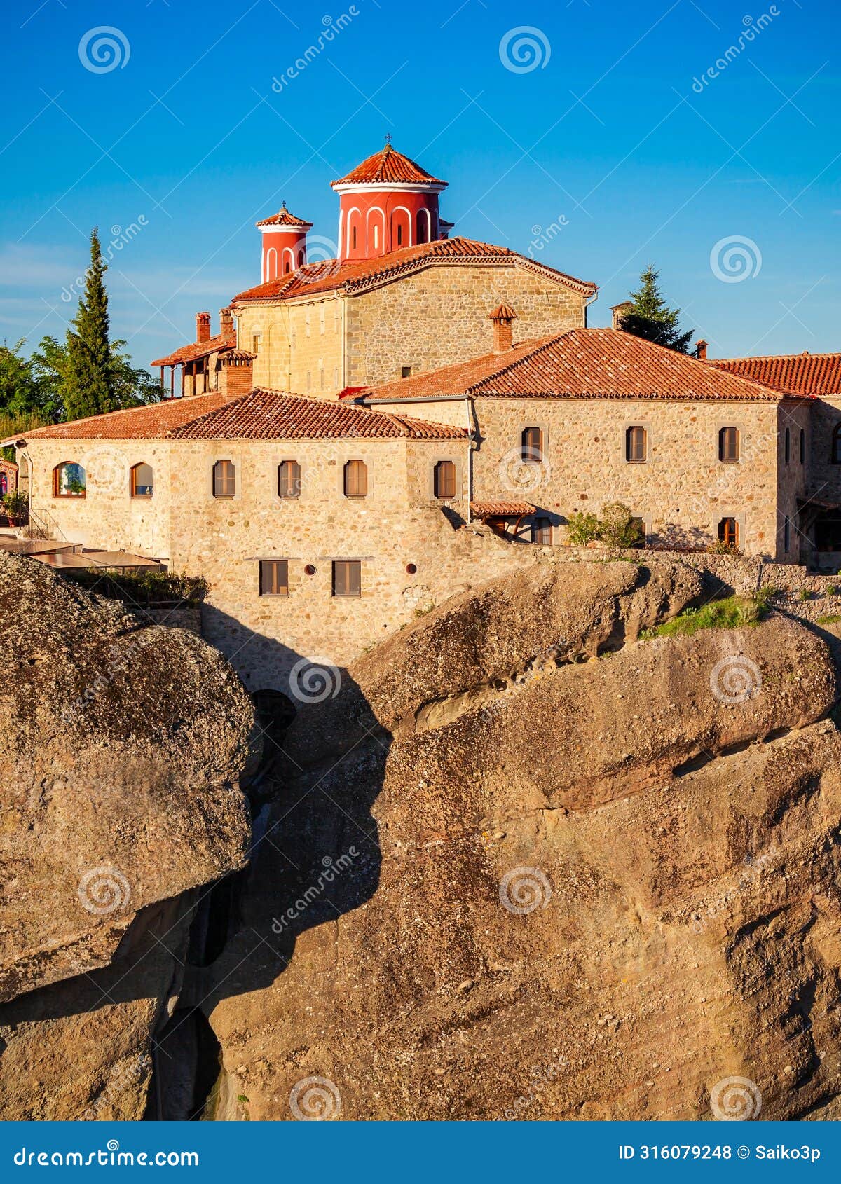 Meteora Monasteries Complex, Greece Stock Photo - Image of monastery ...