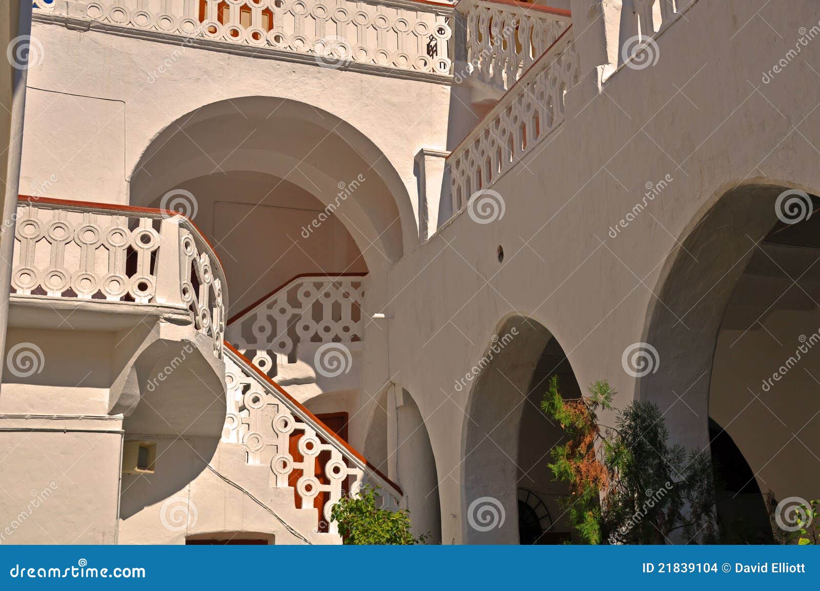 Monastery stairs stock photo. Image of arch, greece, tourist - 21839104