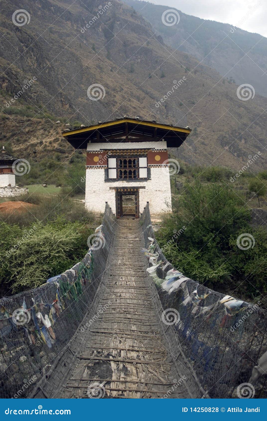 Monastery, Tamchhog Lhakhang, Bhutan Stock Photo - Image of climb ...