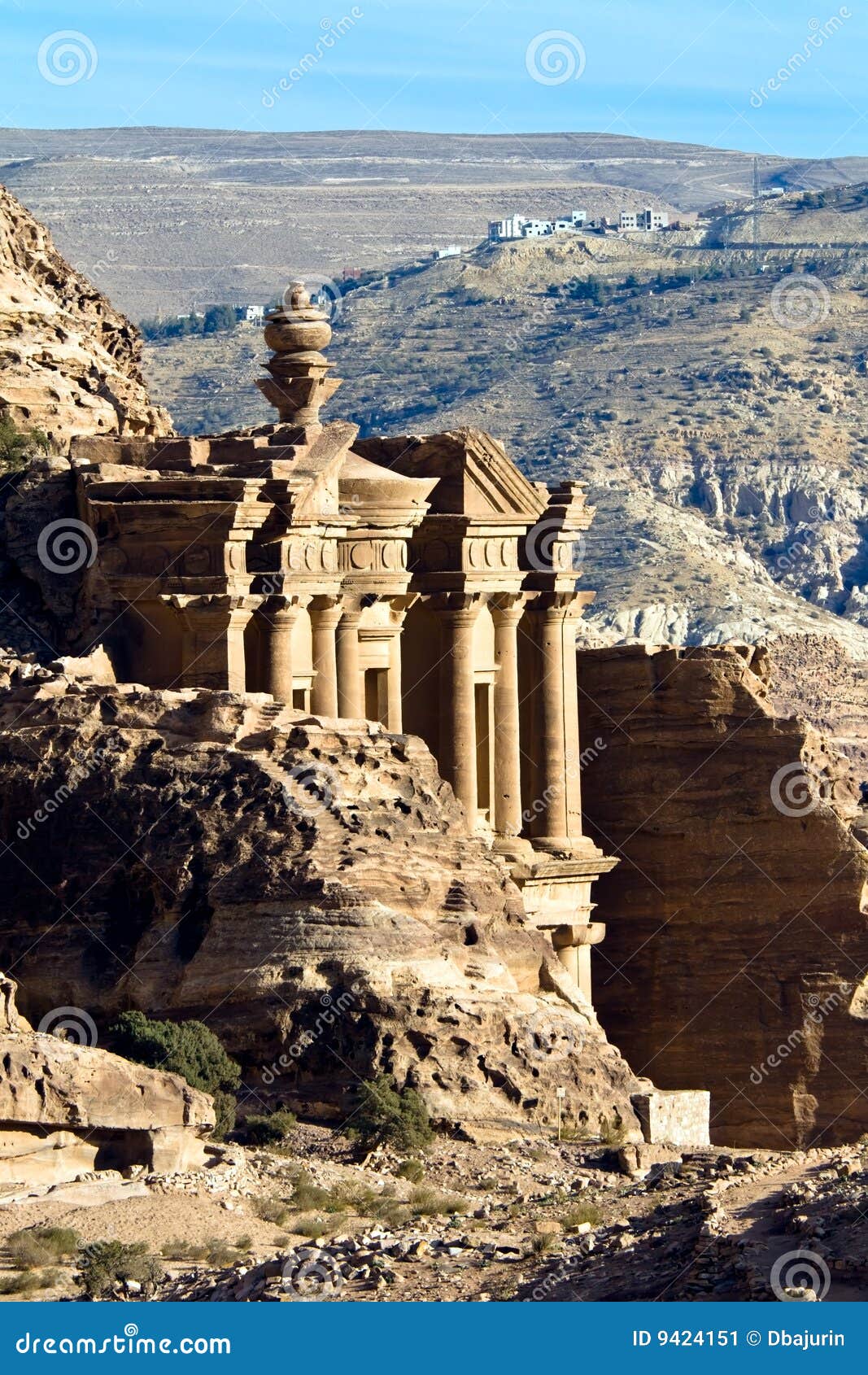Monastery tomb Petra stock image. Image of history, rock - 9424151
