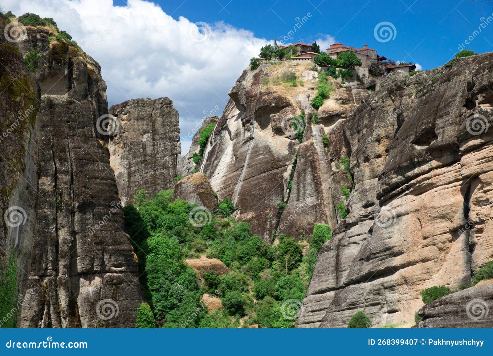 Rock in Meteora, Greece stock image. Image of countryside - 268399407