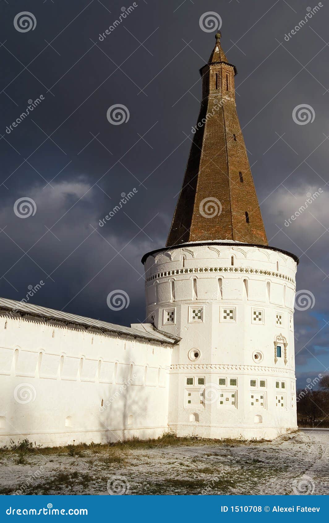 Monastery tower 1 stock photo. Image of grass, religious - 1510708