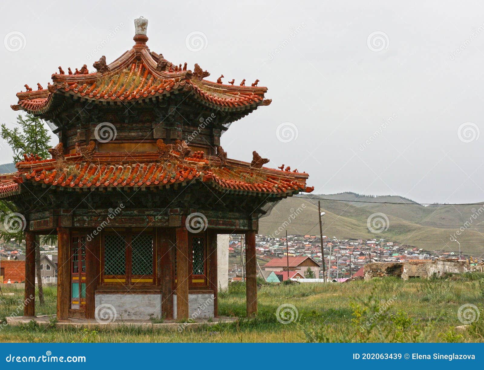 Monastery in Ulaanbaatar, Mongolia. Buddhist Monastic Centers Stock ...