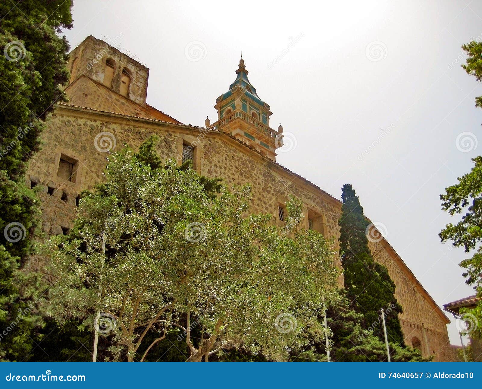 Monastery of Valldemossa, Majorca, Spain Stock Image - Image of ...