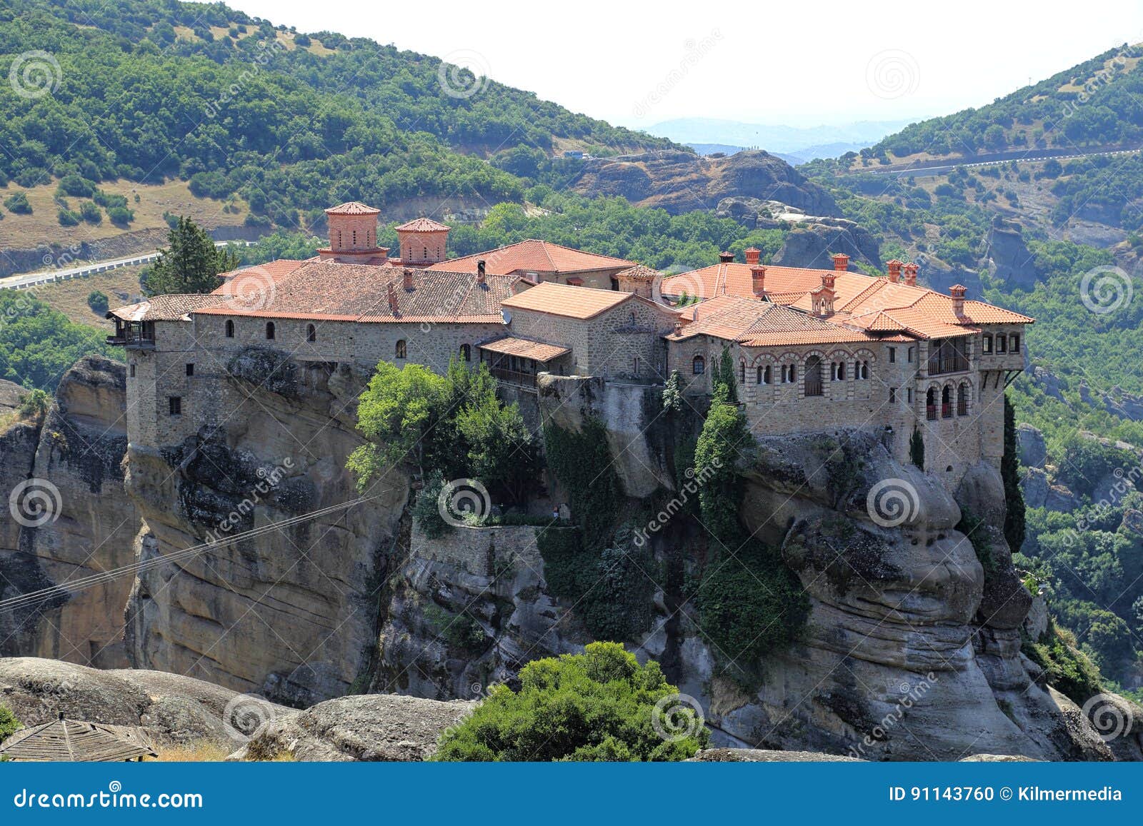 Monastery of Varlaam in Meteora, Greece Editorial Image - Image of ...