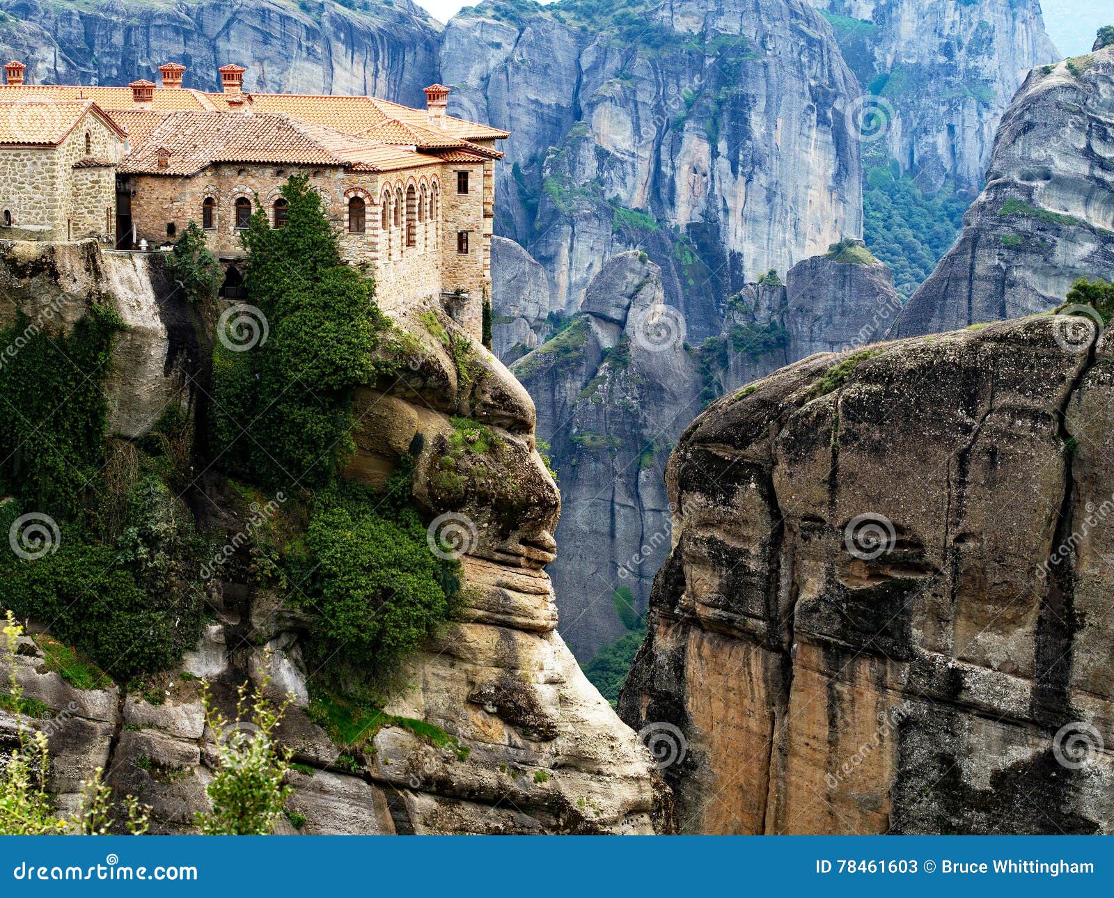 The Monastery of Varlaam, Meteora, Greece Stock Image - Image of ...