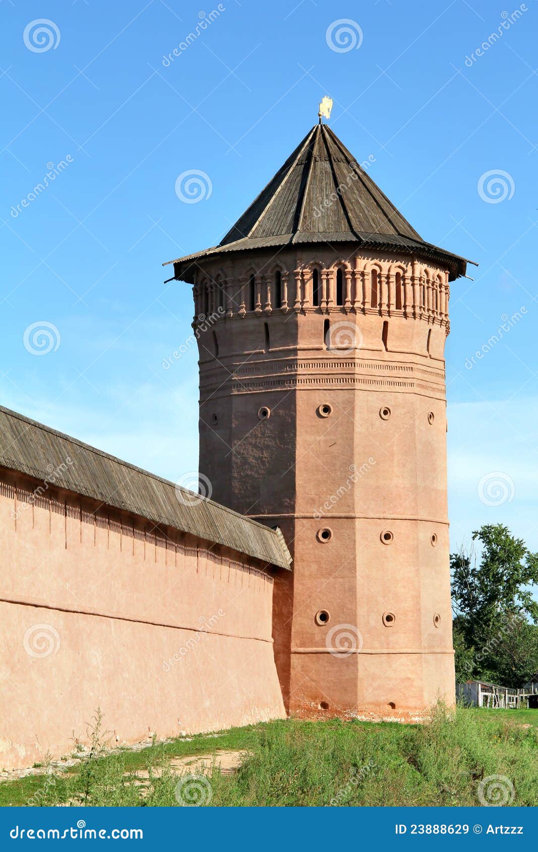 Monastery wall stock image. Image of castle, architecture - 23888629