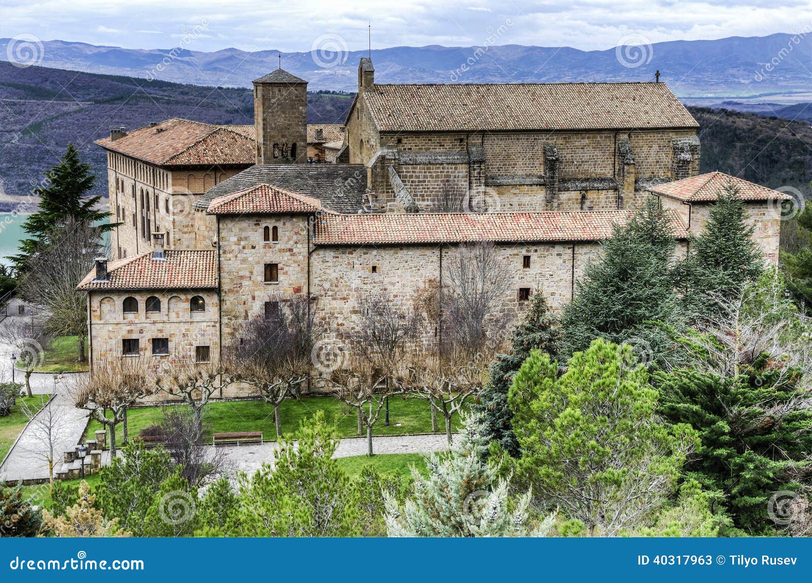 Monastery yard stock image. Image of monastery, beautiful - 40317963