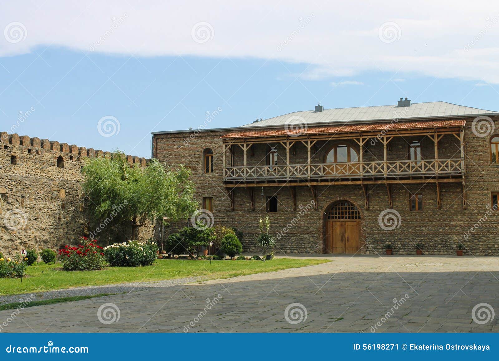 Monastic buildings stock image. Image of fortress, mtskheta - 56198271