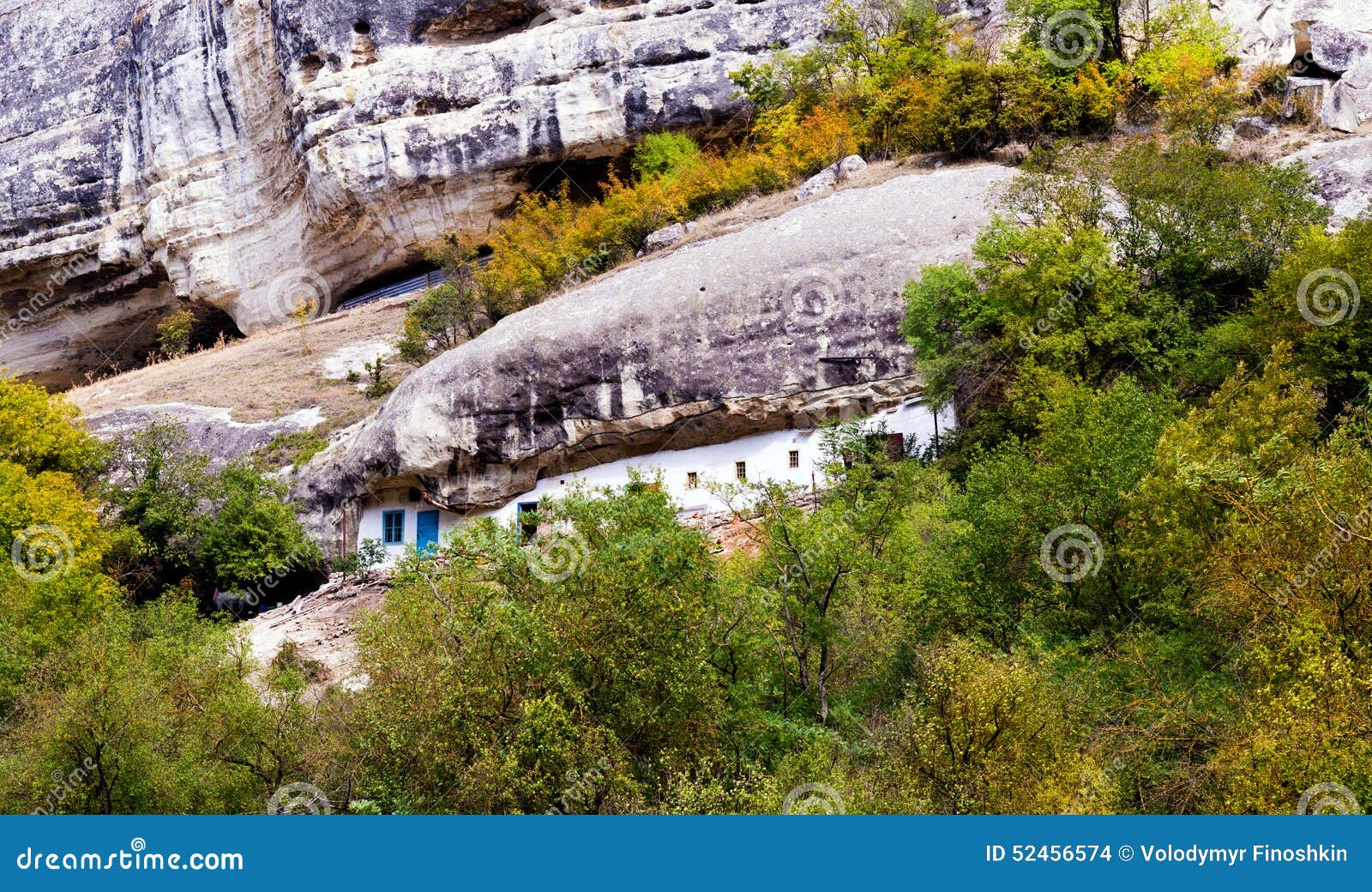 Monastic Cell in Assumption Monastery of the Caves. Stock Photo - Image ...