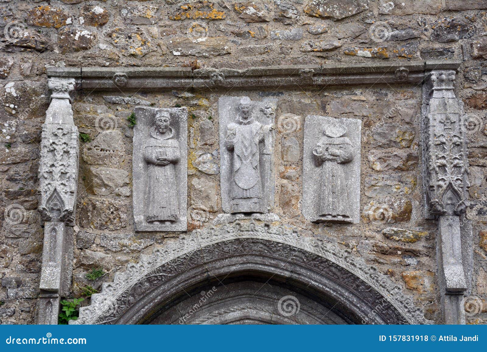 Monastic Ruins, Clonmacnoise, Ireland Stock Photo - Image of bishop ...