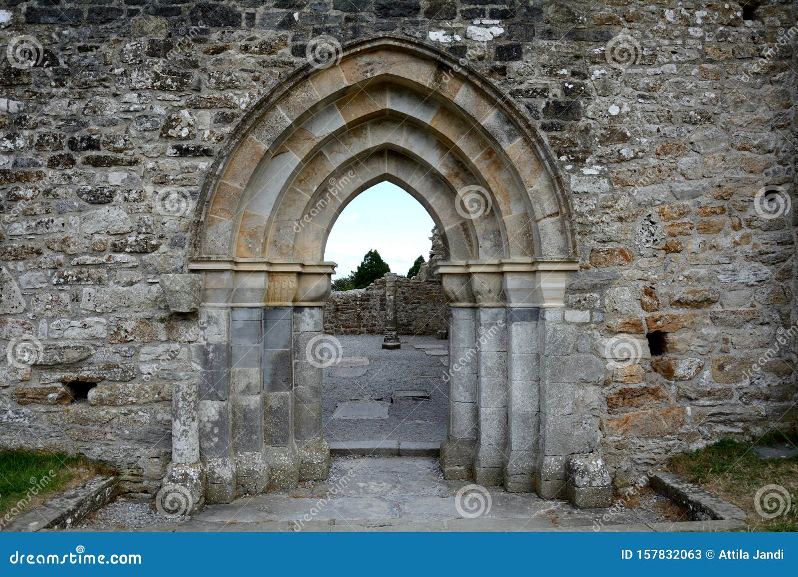 Monastic Ruins, Clonmacnoise, Ireland Stock Image - Image of ...