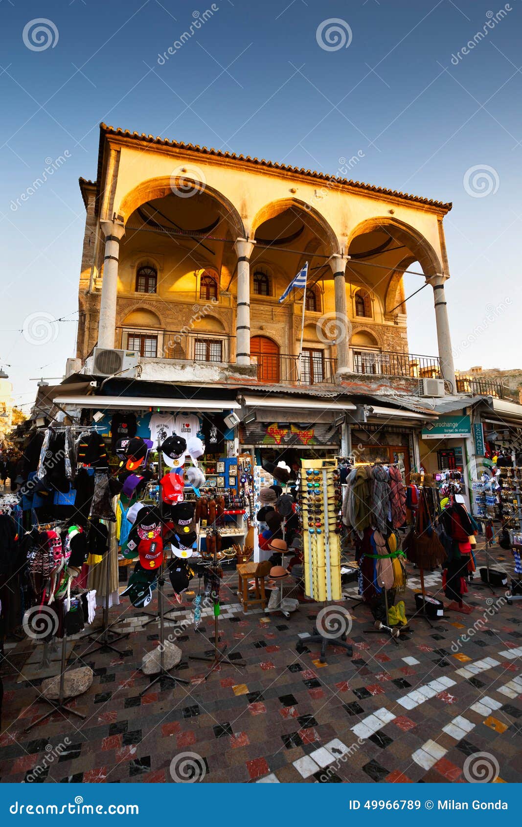 Monastiraki Square, Athens. Editorial Stock Image - Image of city ...