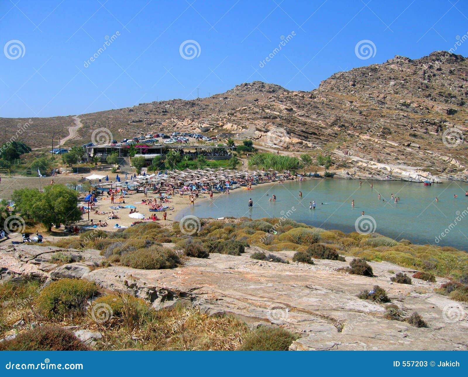 Monastiri Beach, Paros stock image. Image of travel, sunbathing - 557203