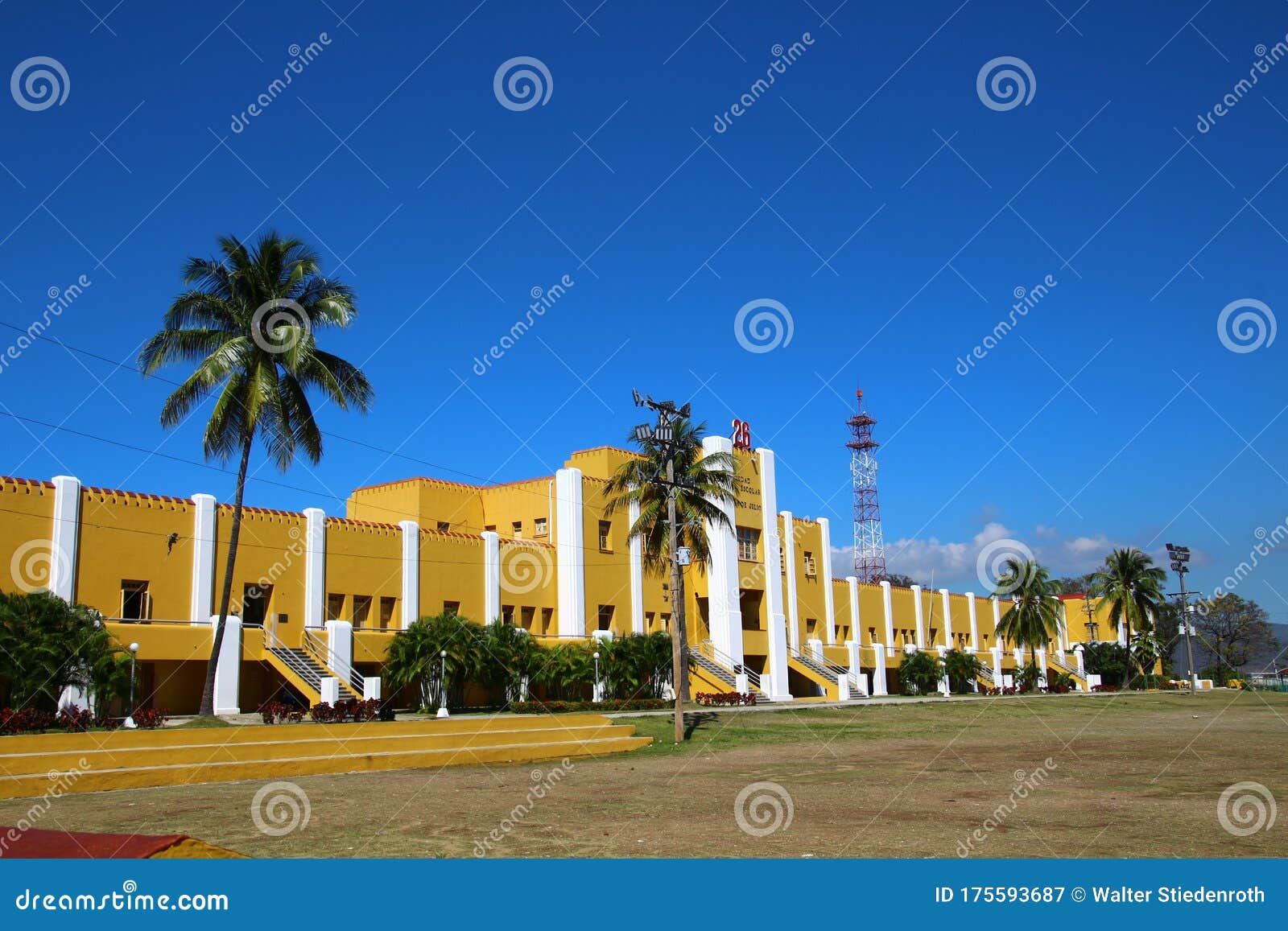 Moncada Barracks in Santiago De Cuba Stock Image - Image of 1953 ...