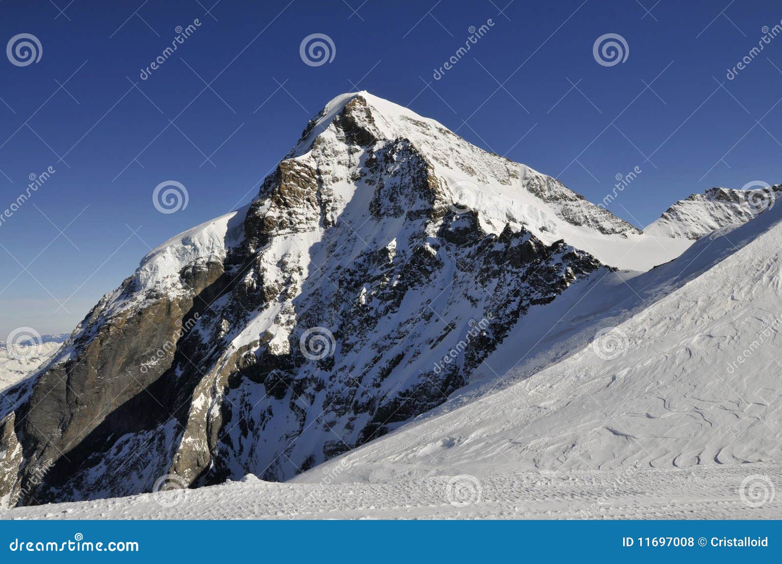 Monch mountain stock photo. Image of oberland, summit - 11697008