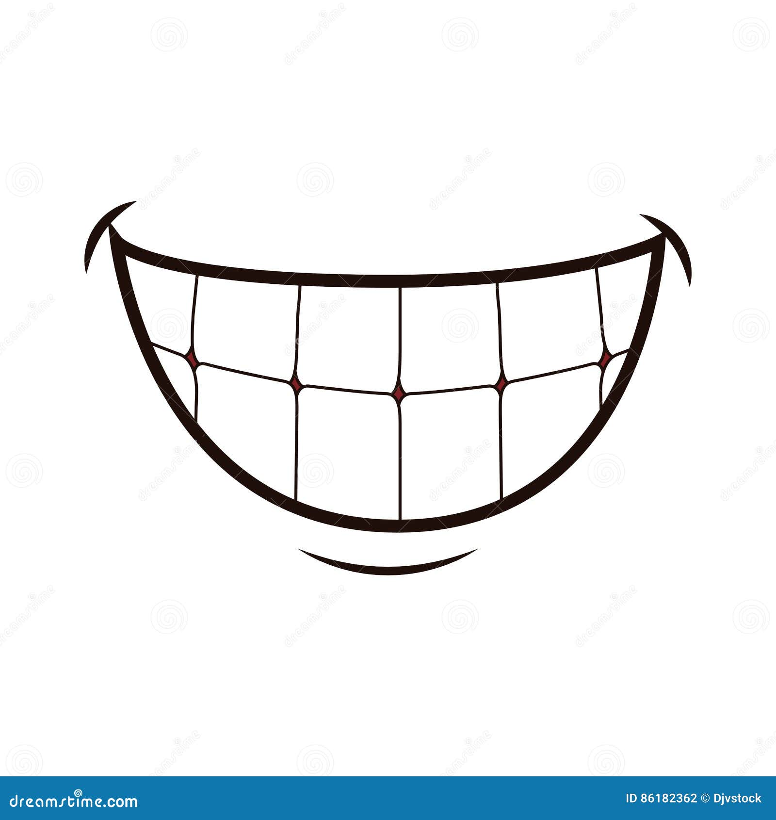 Mond Het Lachen Beeldverhaal Stock Illustratie - Illustration of humeur ...