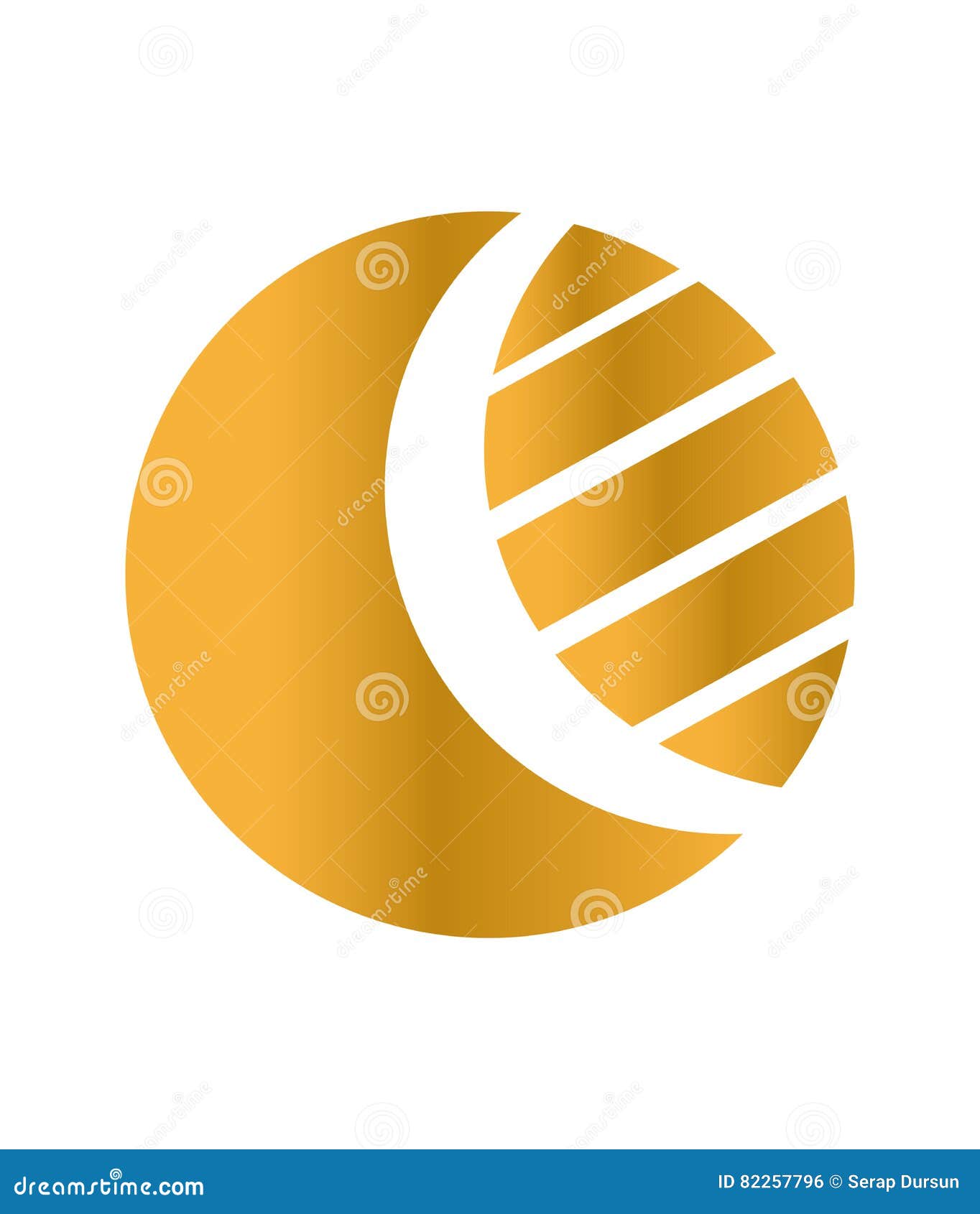 Mond Logo Icon stock abbildung. Illustration von meteorologie - 82257796