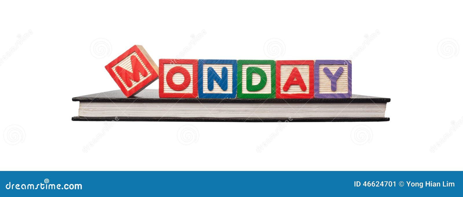 Monday stock image. Image of weekday, alphabet, week - 46624701