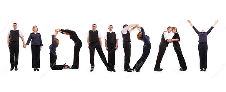 Monday business group stock image. Image of business, male - 3468431