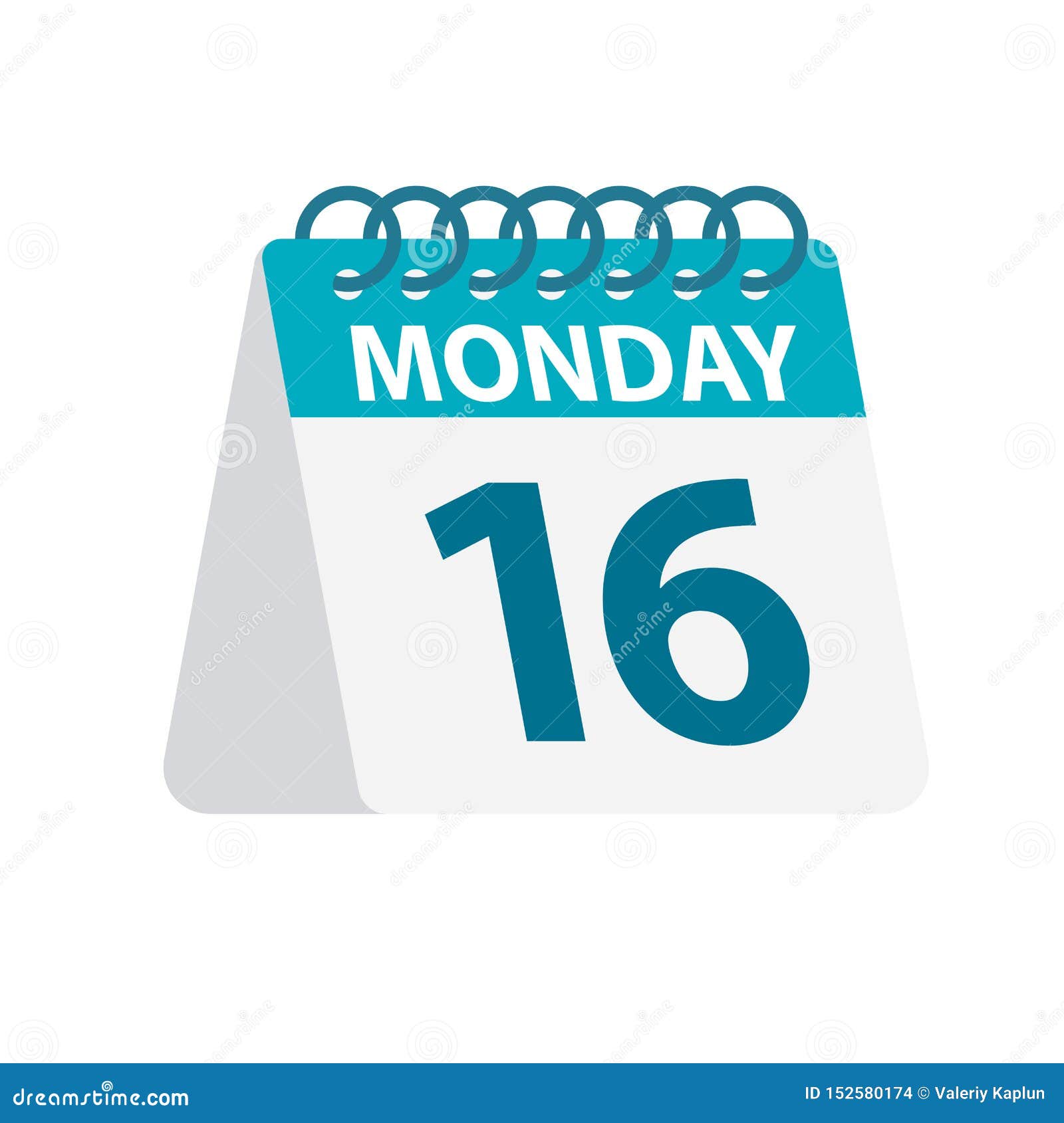 Monday 16 - Calendar Icon. Vector Illustration of Week Day Paper Leaf ... Monday 16 - Calendar Icon. Vector Illustration of Week Day Paper Leaf ...