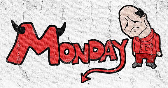 Monday symbol stock illustration. Illustration of symbol - 140142389