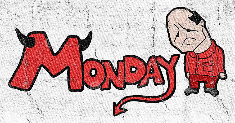 Monday symbol stock illustration. Illustration of symbol - 140142389