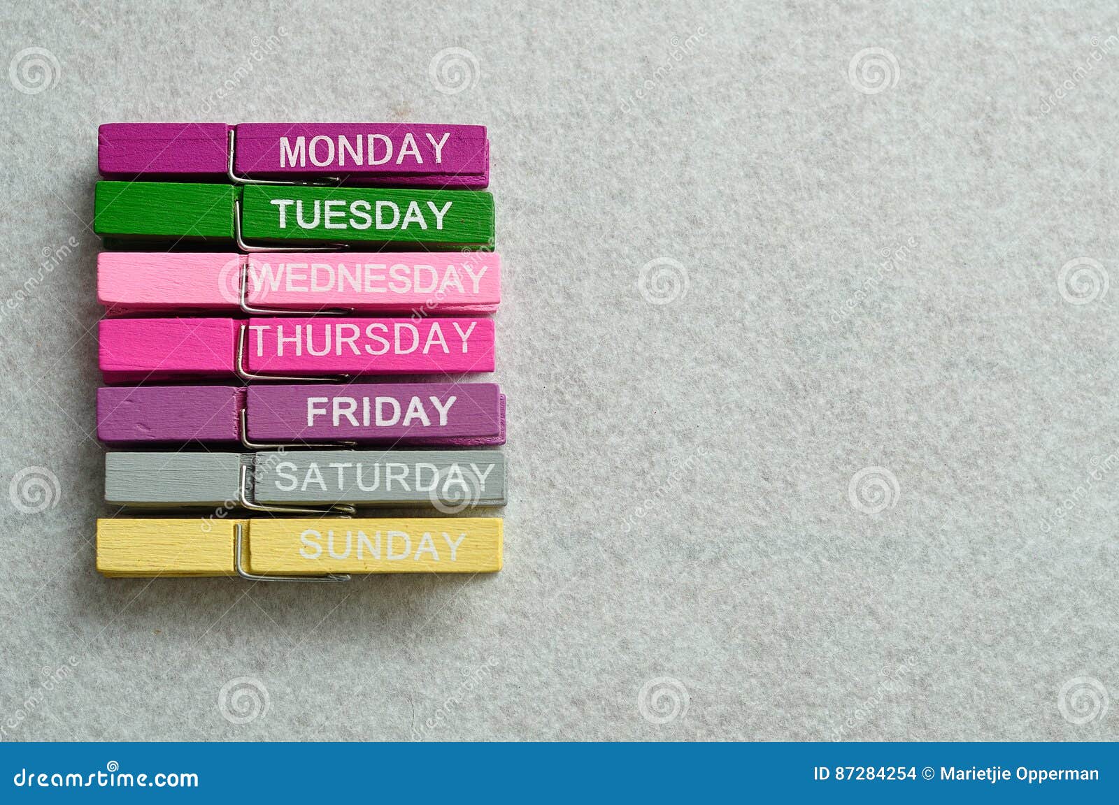 Monday to Sunday stock photo. Image of lettering, tuesday - 87284254