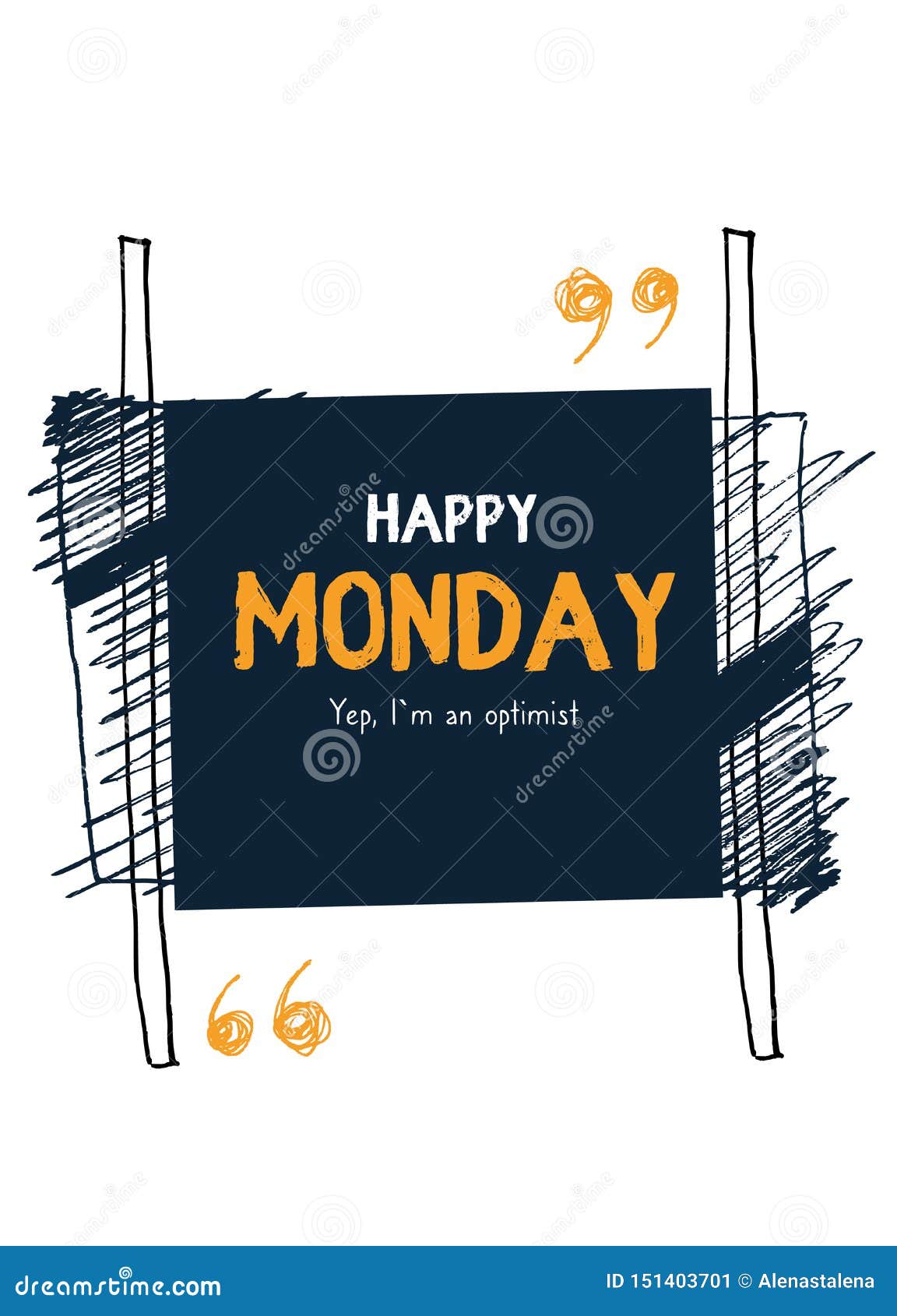 Monday Typography Concept. Vector Quote Poster for Inspiration, Wall ...