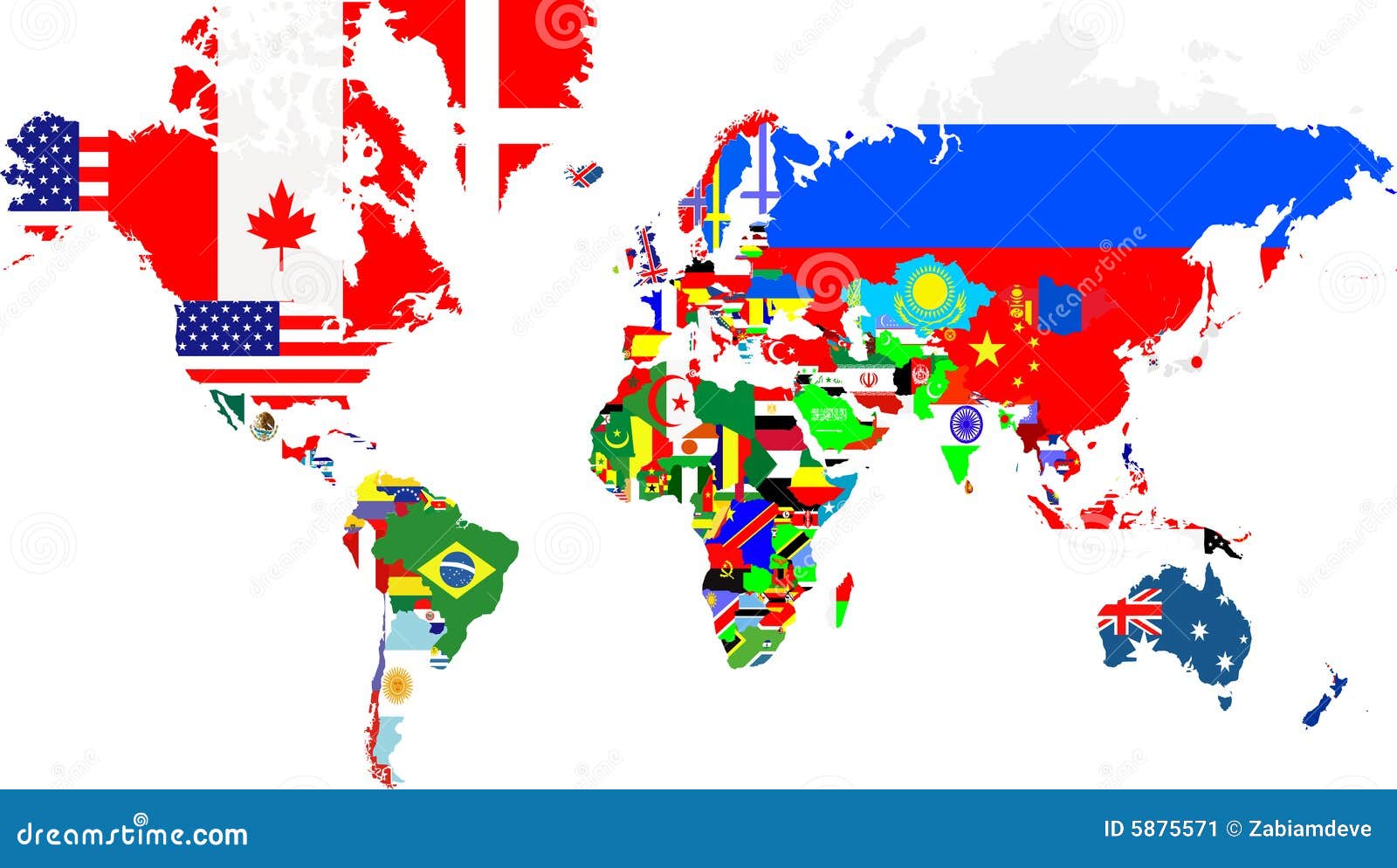 Cartes D'ensemble Du Monde Avec Illustration de Vecteur - Illustration ...
