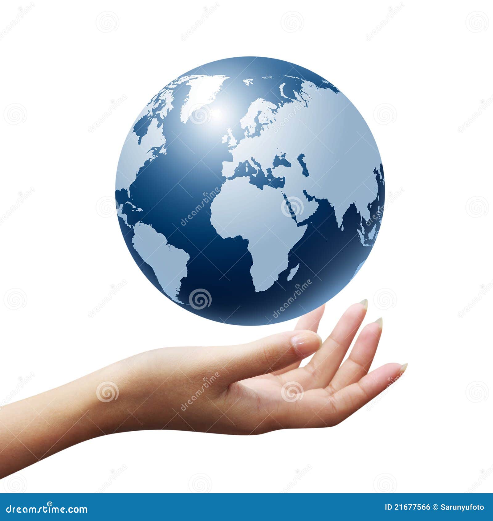 Monde dans votre main illustration stock. Illustration du espoir - 21677566