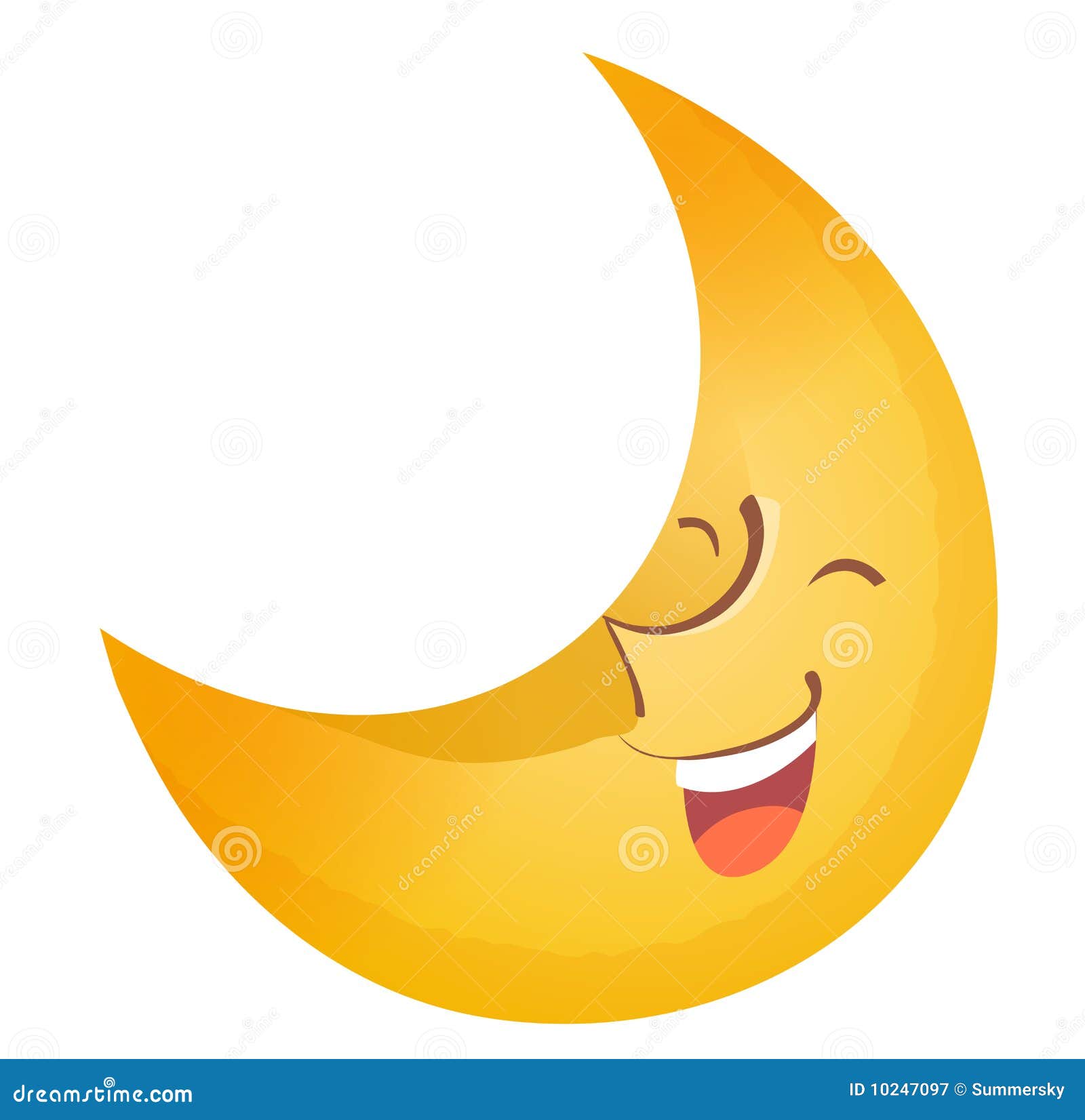 Mondgesicht stock abbildung. Illustration von zeichnung - 10247097