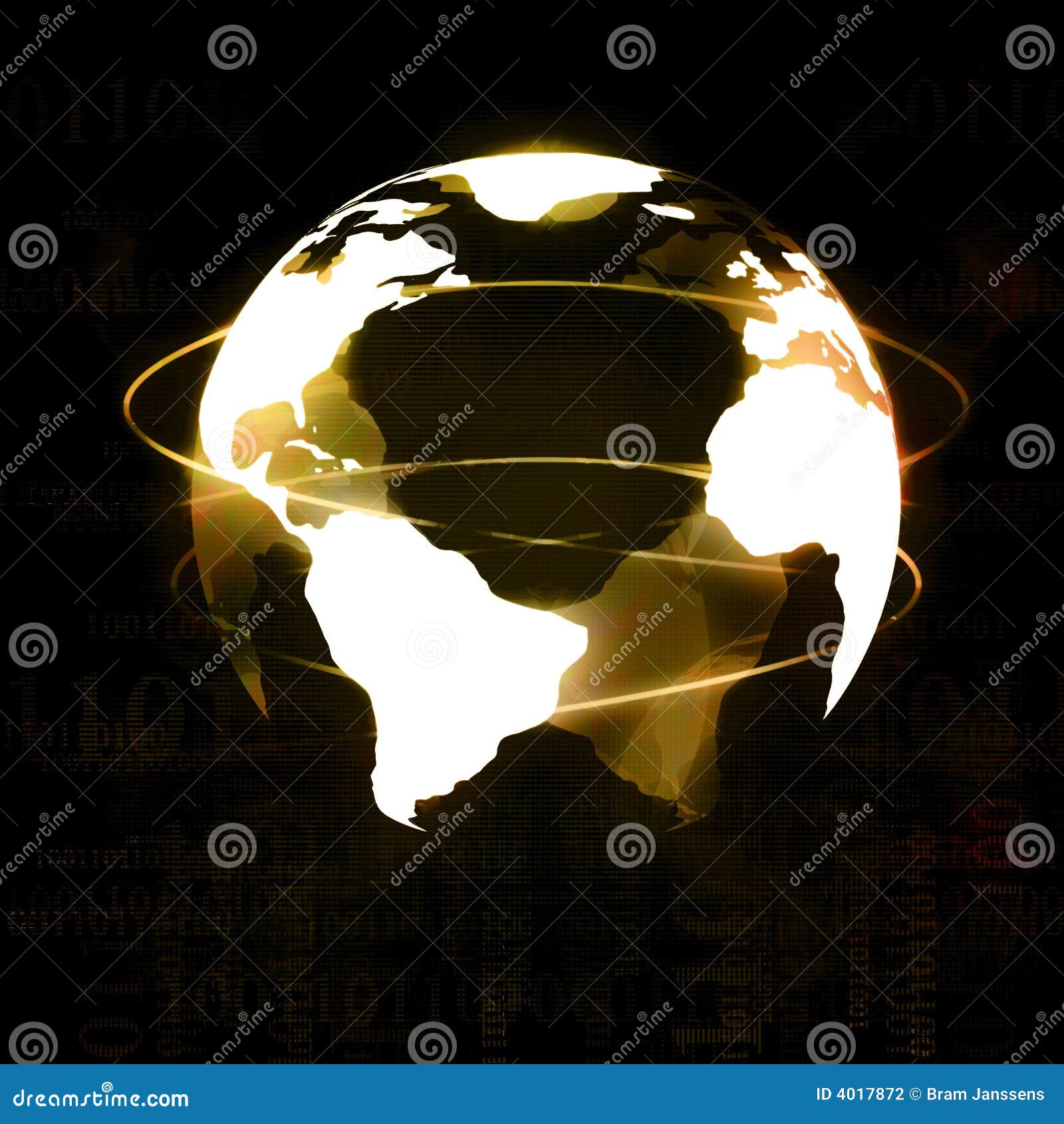 Mondo di Digital illustrazione di stock. Illustrazione di globo - 4017872