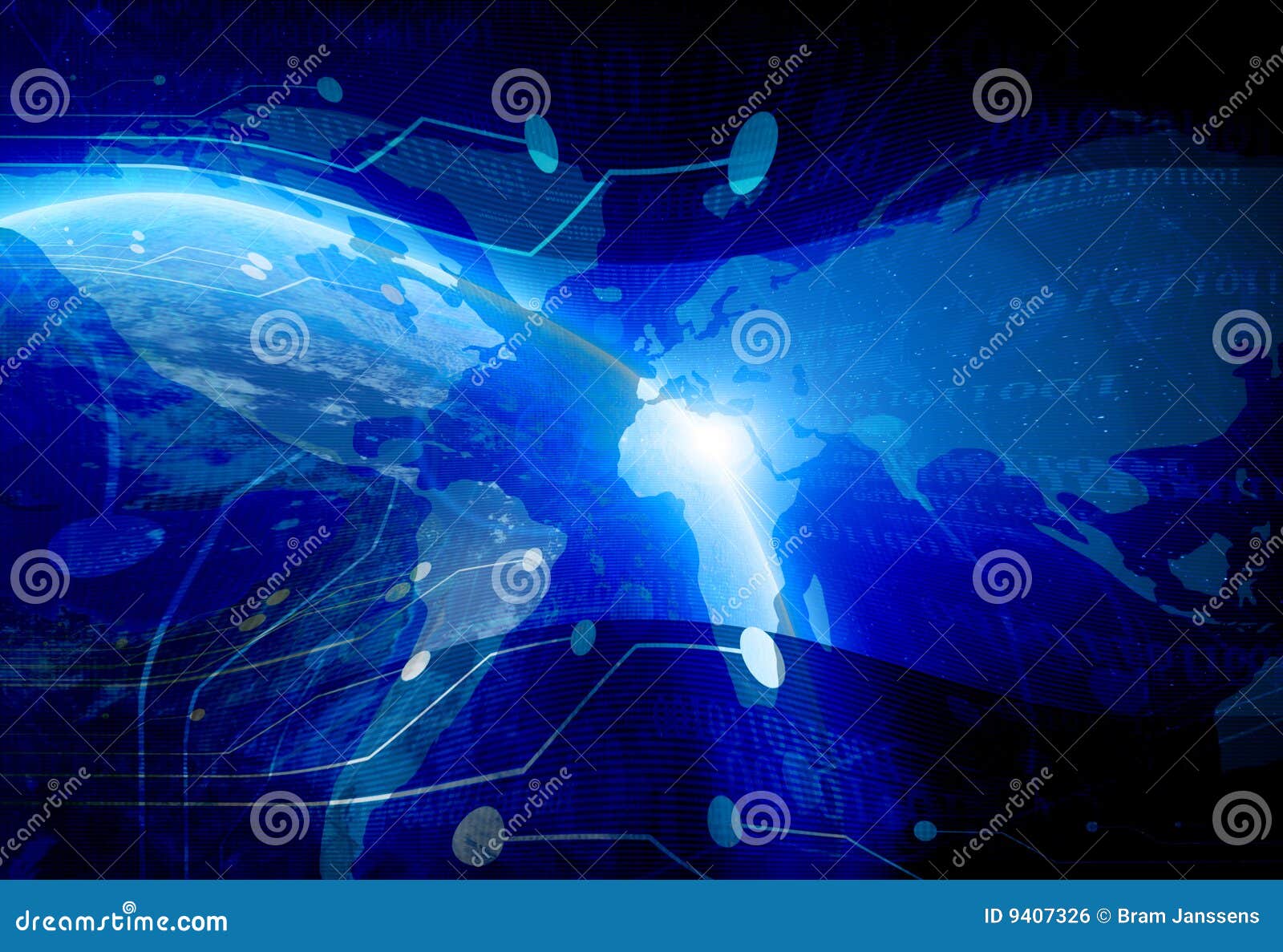 Mondo di Digital illustrazione di stock. Illustrazione di digitale ...