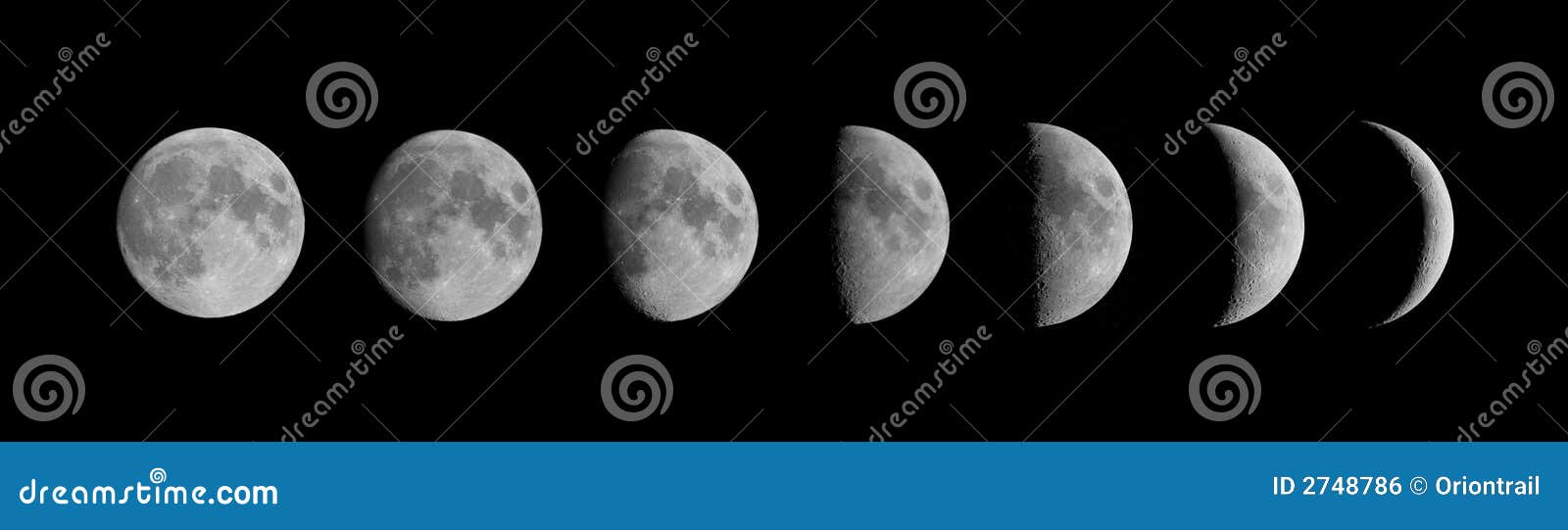 Mondphasen stockfoto. Bild von graphik, astronomie, phase - 2748786