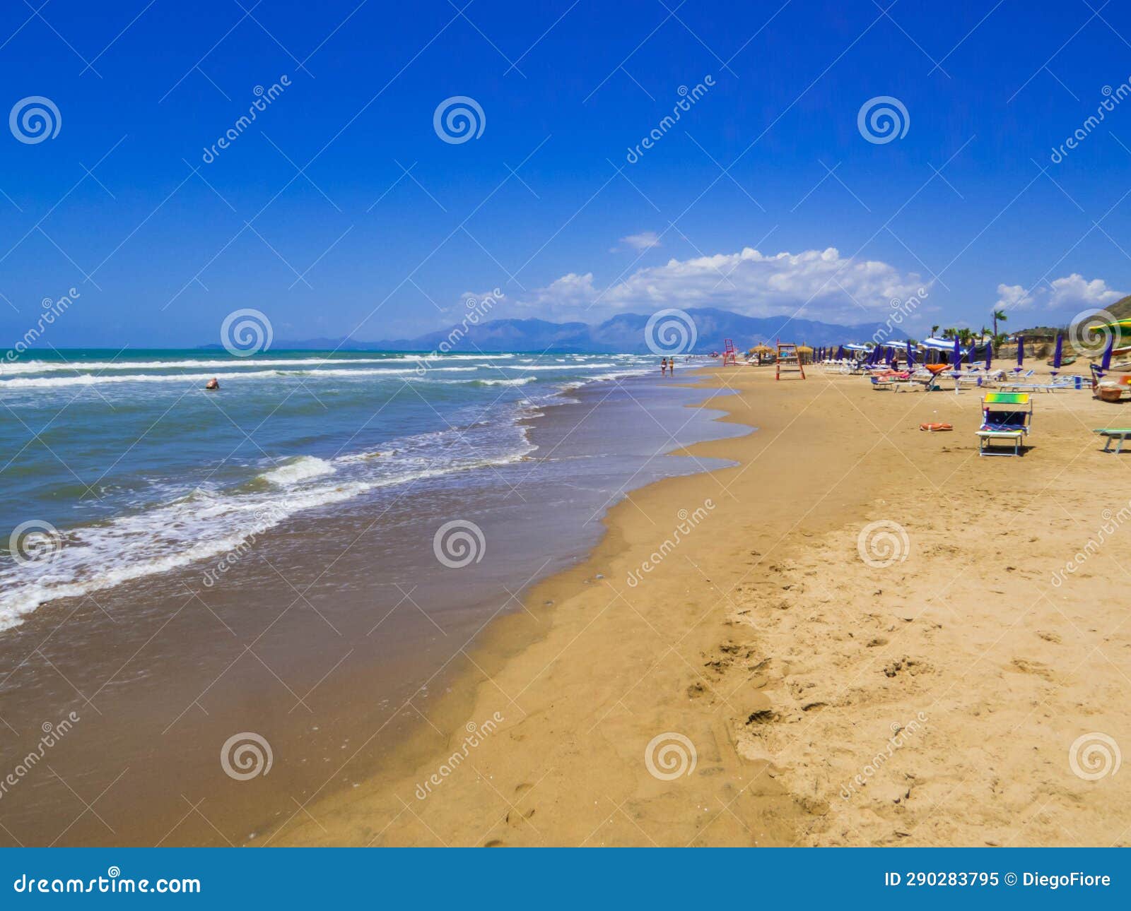 Mondragone, Italy stock image. Image of seaside, background - 290283795